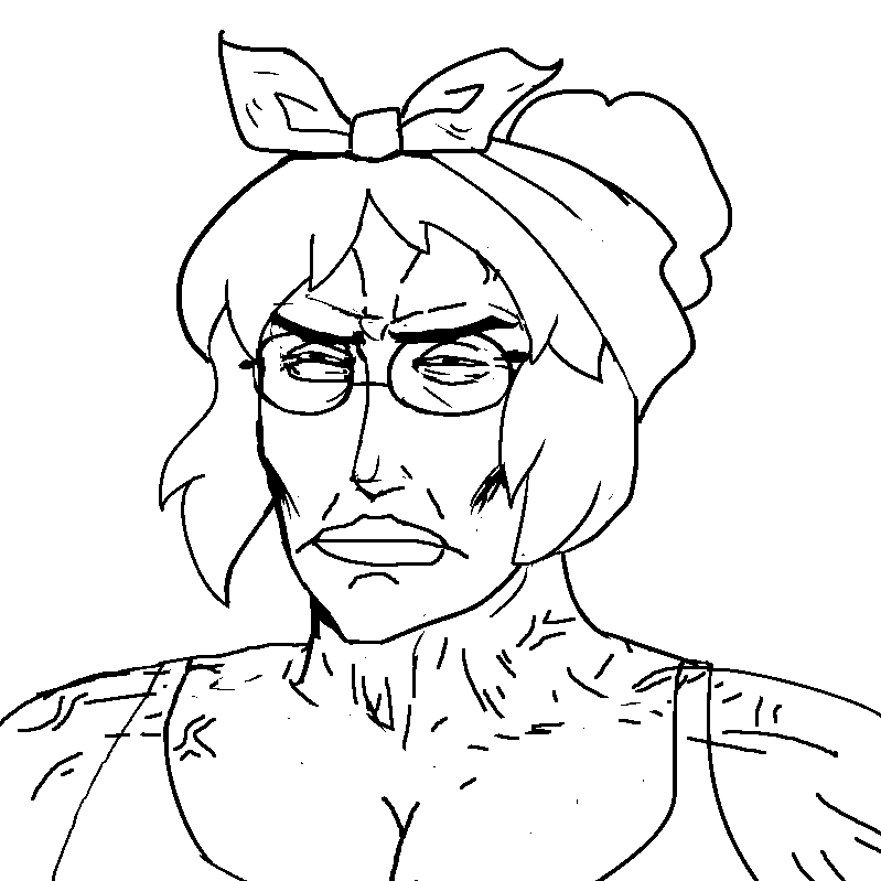 SoyBooru - Post 107356: buff chest chud closed_mouth eyes female glasses hair jaw jawline lips ...